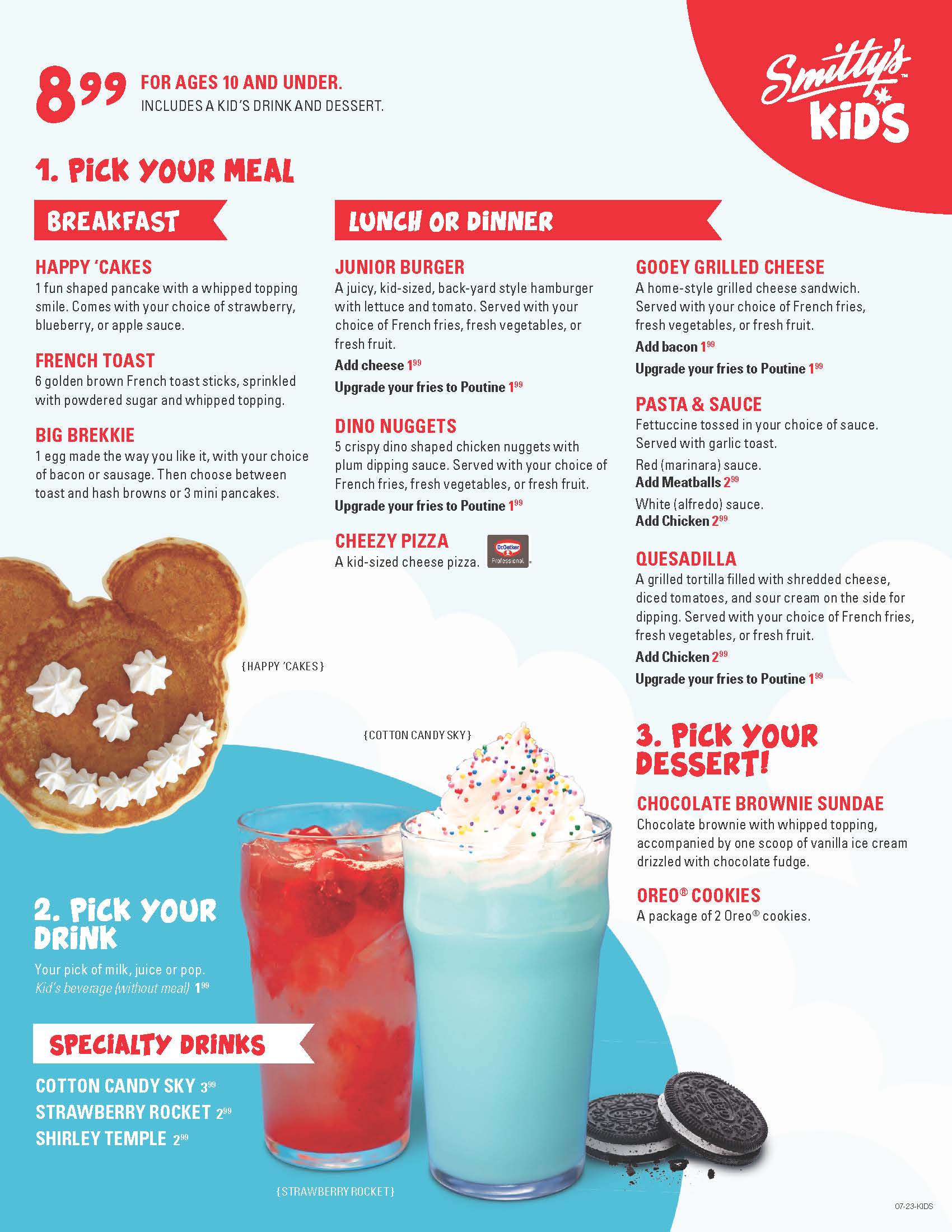 Smitty's Kid's Menu - Smitty's | Smitty's